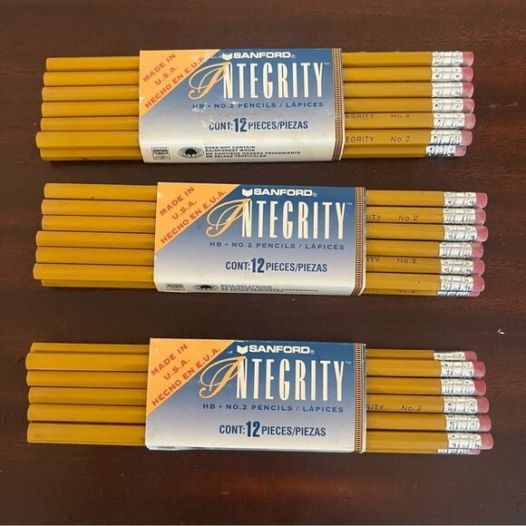 Sanford | Office | Vintage Sanford Integrity No 2 Pencils Three Boxes ...